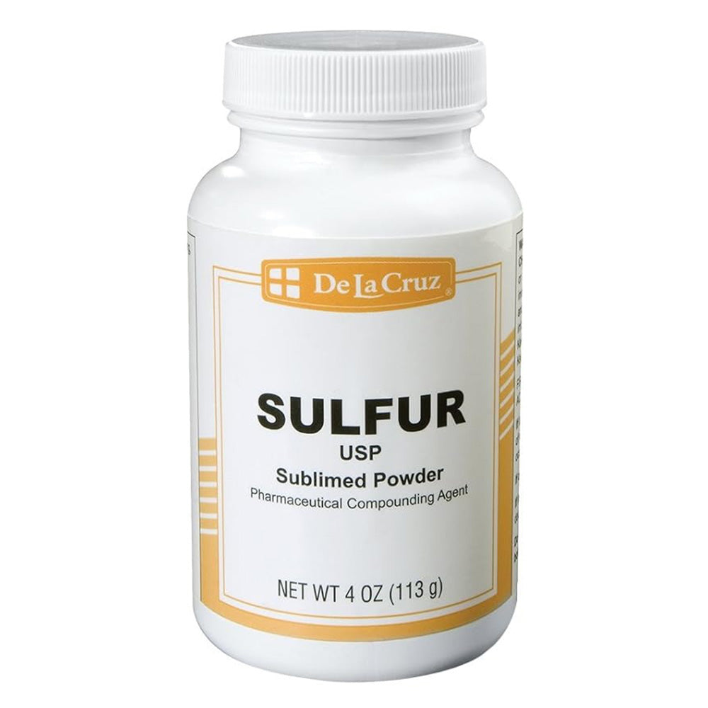 De La Cruz Pure Sulfur USP Grade Sublimed Powder 4Oz (113g ...