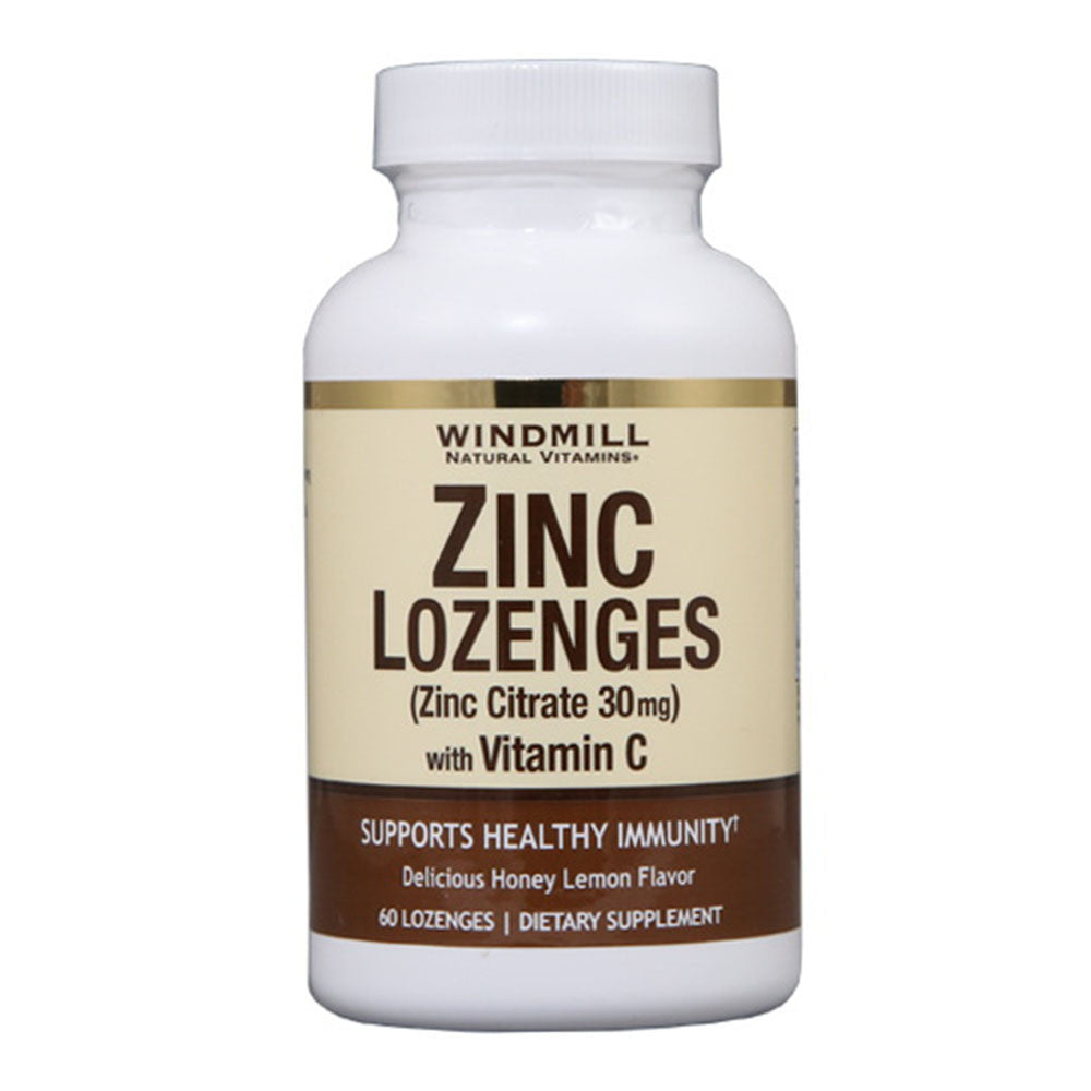 Windmill Vitamins Zinc Lozenges With C Honey Lemon, 60 Ea – WellnessBetter