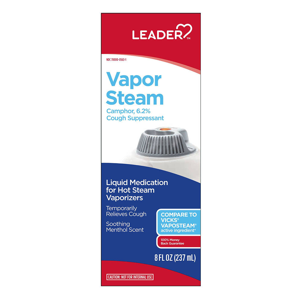 Leader Vapor Steam Medicated Liquid, Menthol, 8 Oz – WellnessBetter