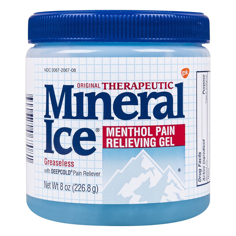 Mineral Ice Menthol Pain Relieving Gel, 8 Oz – WellnessBetter