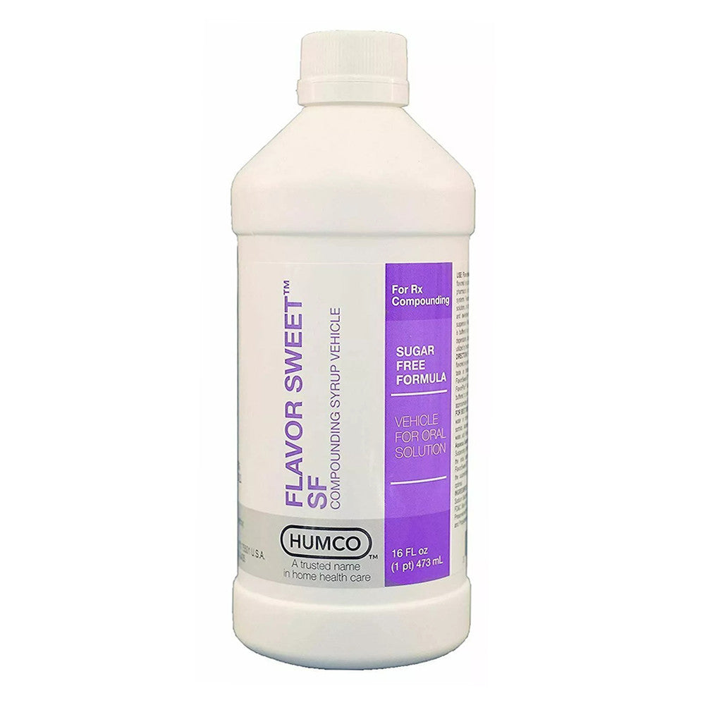 Humco Flavor Sweet Sugar Free Compounding Syrup Vehicle, Cherry, 16 Oz ...