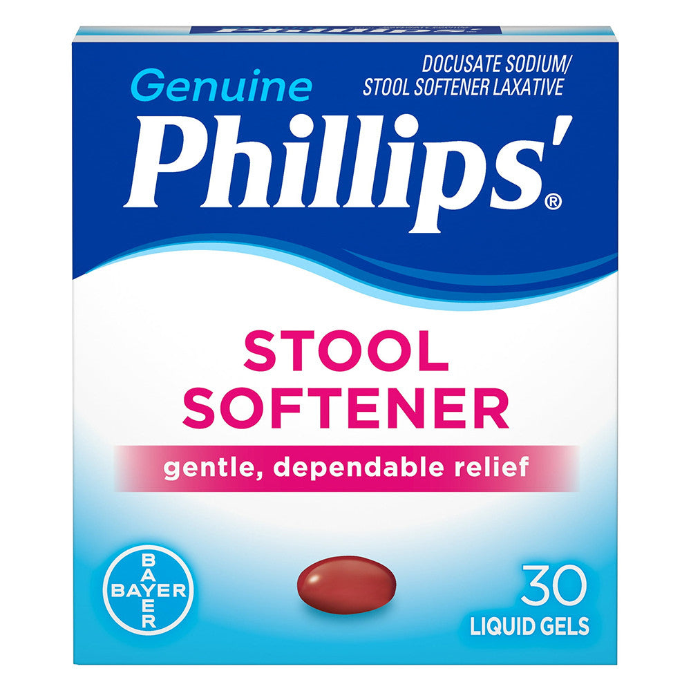 Phillips Stool Softner Cramp Free Constipation Relief Liquid Gels, 30 ...