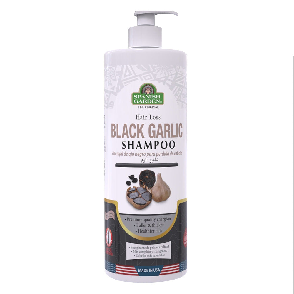 Spanish Garden Original Black Garlic Hair Shampoo 32Oz – WellnessBetter